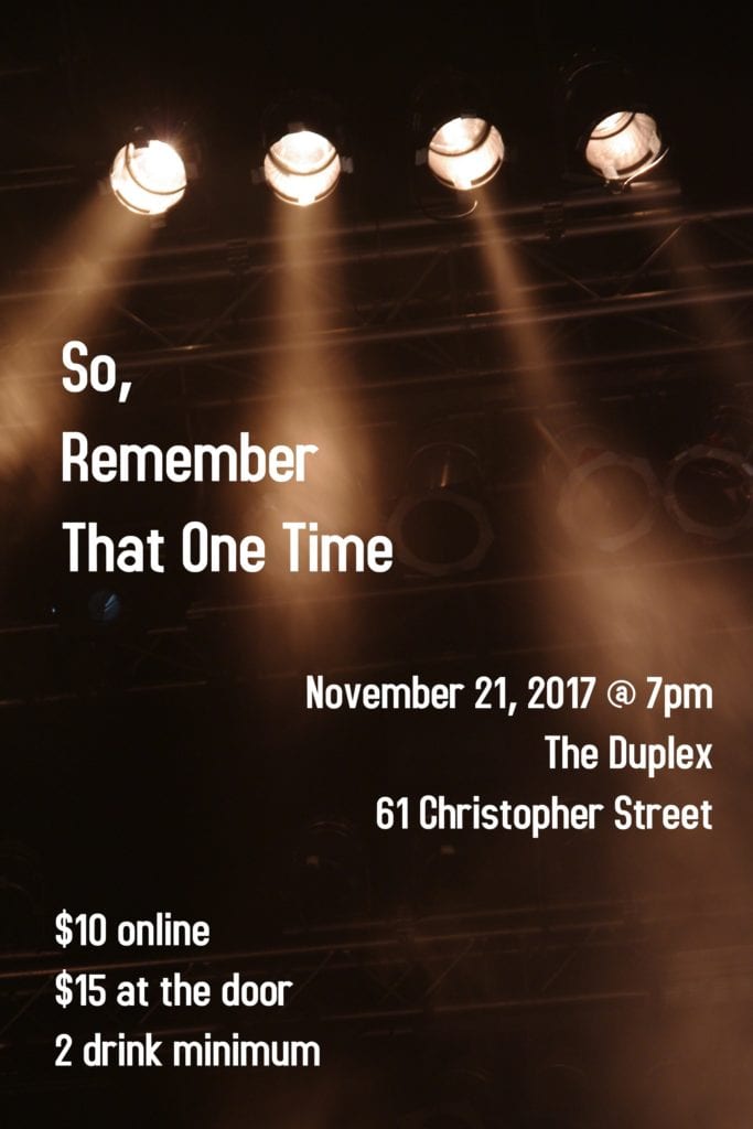 Steven Silverstein - 11-17-17 “So Remember That One Time”
