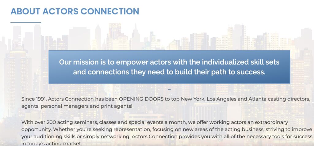 Steven Silverstein - June 2024 “Actors Connection”